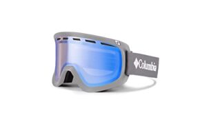 columbia unisex snow goggles benton springs - grey/white with blue steel lens