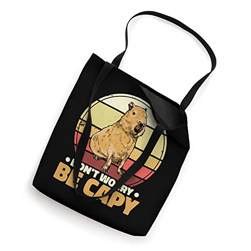 Don't Worry Be Capy Capybara Tote Bag