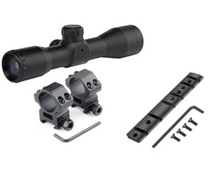 gotical ruger 10/22 and 3/8" tactical 4x32 compact scope rangefinder reticle hunting riflescopes cross-hair reticle and ruger 10/22 weaver and 3/8" predrilled receiver