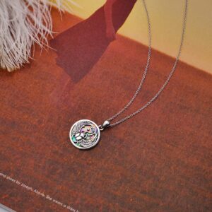 PELOVNY Eye of Horus Necklace Scarab Pendant Sterling Silver Eye of Providence Horus Eye Ancient Egyptian Protection Amulet All-Seeing-Eye Necklace for Women