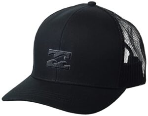 billabong men's all day adjustable mesh back trucker hat, stealth, one