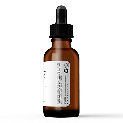 ASTERWOOD Hyaluronic Acid Serum 1 oz + Vitamin C Serum 1 oz