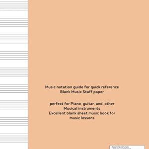 Music Manuscript Notebook – 12 staves: Composition Notebook For Kids |Manuscript Paper With 12 Staves For Beginners and Intermediate |Gift For Musical ... Musician, Music Producer, writer supplies|