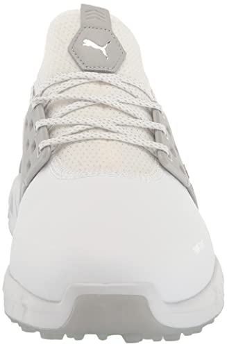 PUMA Men's Ignite Articulate Golf Shoe, White Silver/High-Rise, 10.5