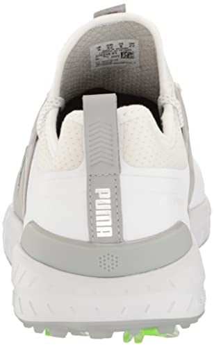 PUMA Men's Ignite Articulate Golf Shoe, White Silver/High-Rise, 10.5