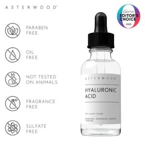 ASTERWOOD Hyaluronic Acid Serum 1 oz + Vitamin C Serum 1 oz