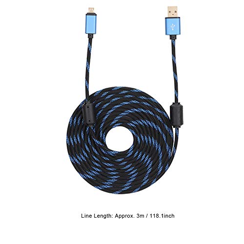 Binyalir Controller Charging Cable, Wear Resistant Heavy Duty USB Charging Cable Strong Micro USB for Handle