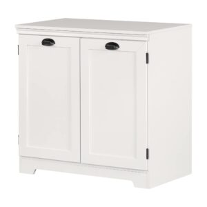 south shore harma 2-door storage cabinet, pure white