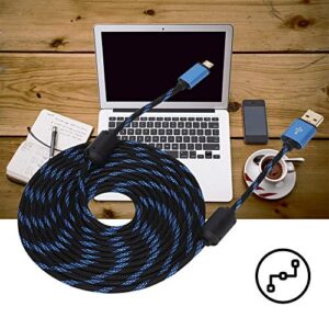 Binyalir Controller Charging Cable, Wear Resistant Heavy Duty USB Charging Cable Strong Micro USB for Handle