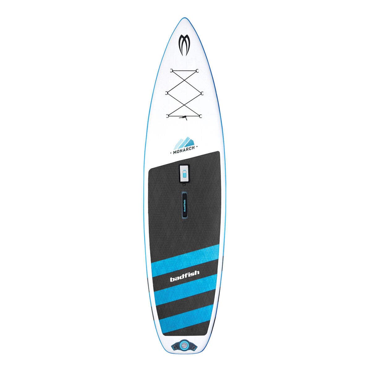 Badfish Monarch Inflatable Stand Up Paddle Board | SUP w/Paddle, Backpack Travel Bag, Pump, Fixed Fins, & Coiled Leash