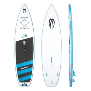 Badfish Monarch Inflatable Stand Up Paddle Board | SUP w/Paddle, Backpack Travel Bag, Pump, Fixed Fins, & Coiled Leash