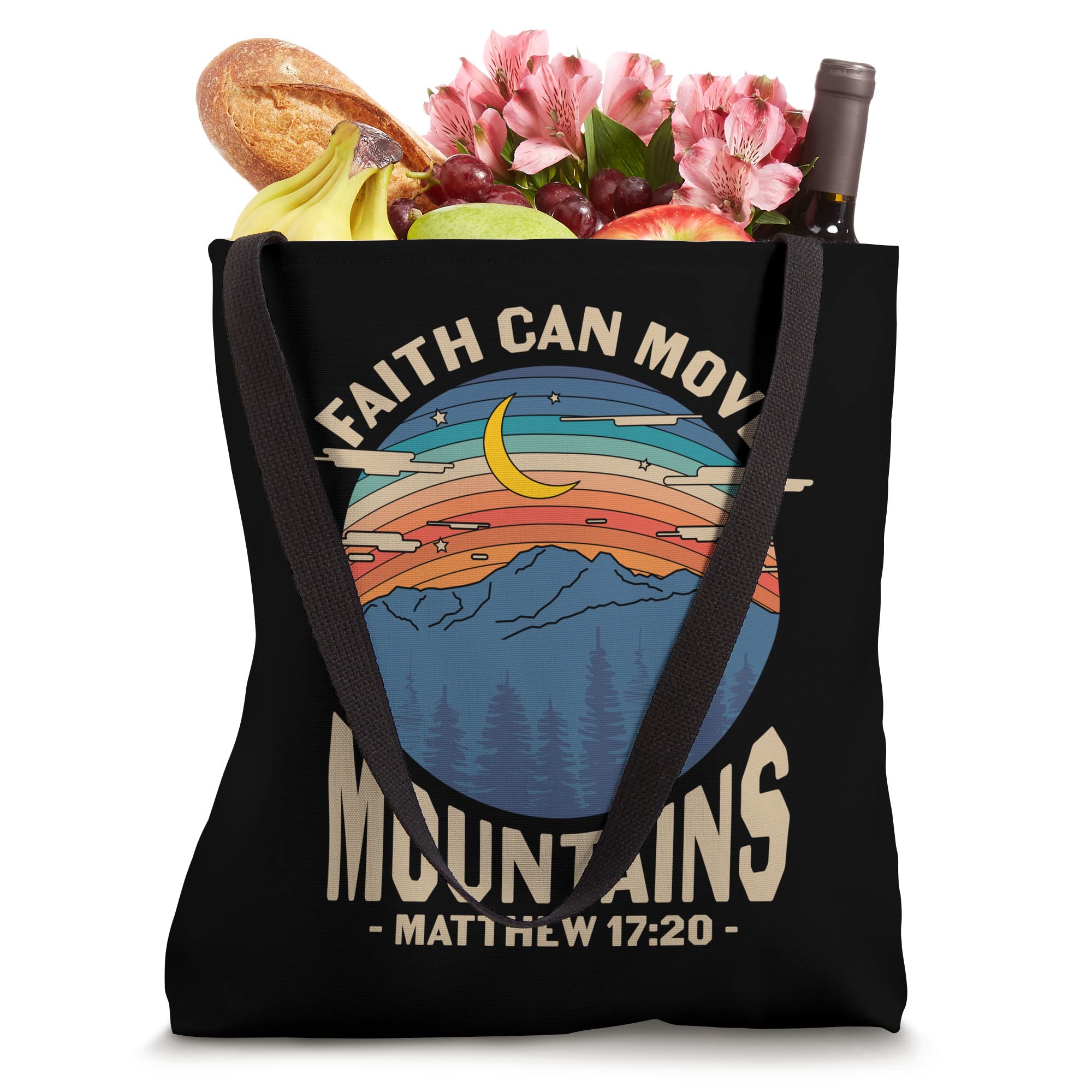 Faith can move Mountains Jesus God Religious Tote Bag