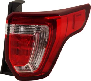 evan fischer nhtsa/dot compliant tail light compatible with 2016-2019 ford explorer & 2016-2019 police interceptor utility passenger side - fo2801251, fb5z13404a