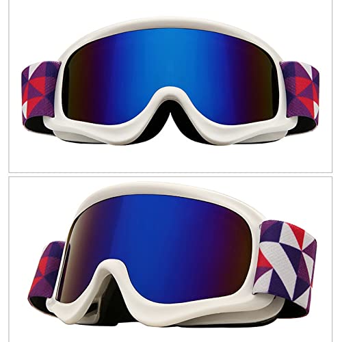 DIJIAMU Ski Goggles Anti-Glare Children Snow Sports Skiing Eyewear Kids Winter Windproof UV400 Ski Glasses Boys & Girls Anti-Fog Snowboard Goggles Snowboard Goggles (Color : Yellow)