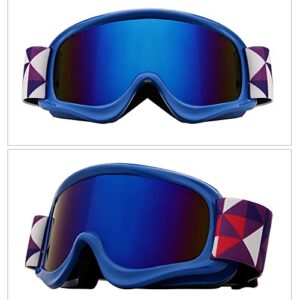 DIJIAMU Ski Goggles Anti-Glare Children Snow Sports Skiing Eyewear Kids Winter Windproof UV400 Ski Glasses Boys & Girls Anti-Fog Snowboard Goggles Snowboard Goggles (Color : Yellow)