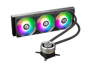 lian li ga-360b galahad aio 360 rgb black cpu liquid cooler - ga360b.01 (with lga 1700 bracket) ga-360b black