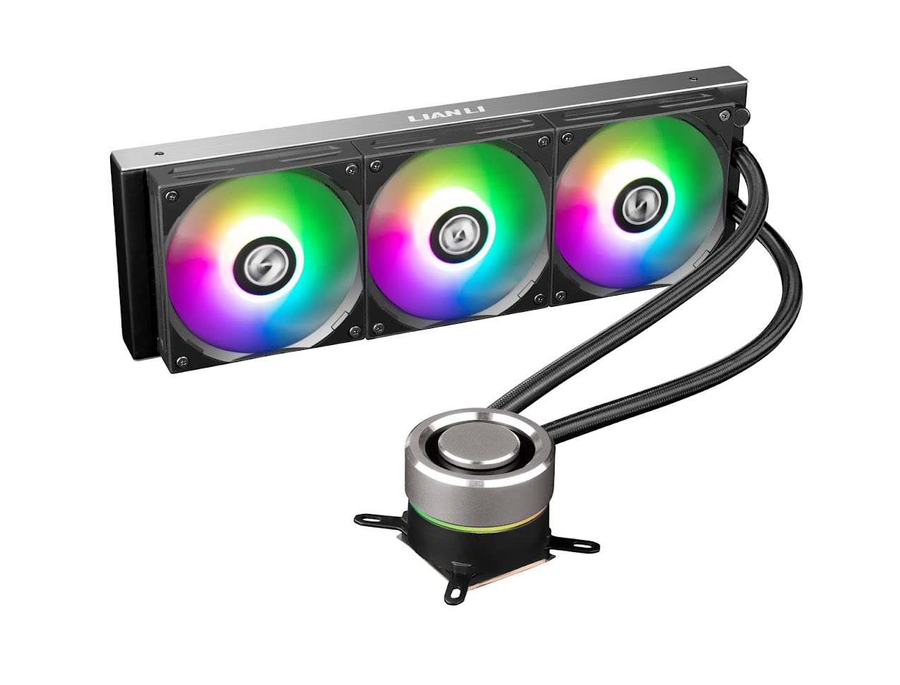 Lian Li GA-360B Galahad AIO 360 RGB Black CPU Liquid Cooler - GA360B.01 (with LGA 1700 Bracket) GA-360B BLACK