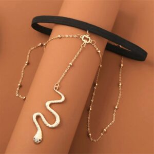 Gold Snake Thigh Chain for Women Snake Pendant Thigh Accessories Beach Boho Style Leg Chain Jewelry Halloween Costume Accessories