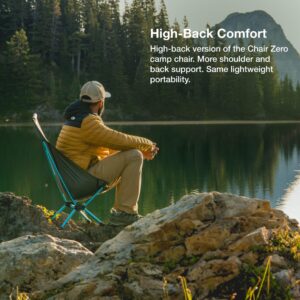 Helinox Chair Zero Ultralight Highback Backpacking Chair, Black