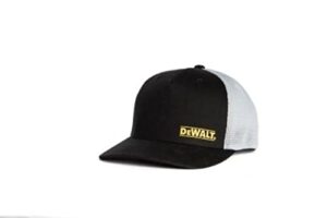 dewalt men's oakdale trucker hat (black/light grey)