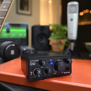 PreSonus AudioBox GO | USB-C Audio Interface for music production with Studio One DAW Recording Software, Music Tutorials, Sound Samples and Virtual Instruments