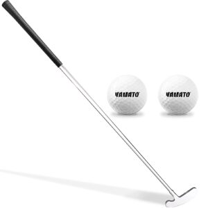 yamato golf putter right handed and left kid putter two-way mini golf club for kids adults with 2 real golf balls