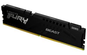 kingston technology kingston fury beast 16gb 5600mhz ddr5 cl40 dimm single module desktop memory kf556c40bb-16 black