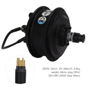 BTER Electric Bicycle Hub Motor, 36V 250W Waterproof Front Wheel Ebike Conversion Motor Kit with 3 Riding Modes, 25-28km/h Brushless Gear Drive for Bike Upgrade Parts