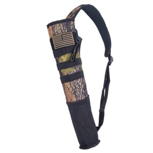 rzahuahu archery arrow quiver for arrows holder adjustable hip and back bow hunting and target practicing accessories with molle tactical system for kids and adults shooting storage arrow bags