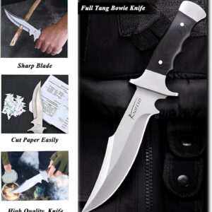 UMF Fixed Blade Knives Survival Knives for Hunting, Hunting Knives with Sheath Full Tang Knives, Fixed Blade Knives for Men Machete Sheath Camping Deer Dressing Skinner