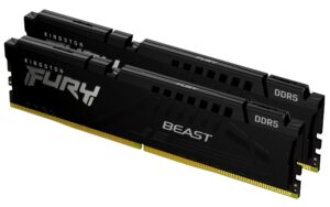 kingston fury beast 32gb (2x16gb) 5600mt/s ddr5 cl40 dimm (kit of 2) desktop memory kf556c40bbk2-32