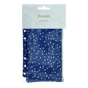 Filofax Accessory, A5/Personal Size Compatible, Zipper Pouch, 6.7" x 4.02", Indigo Collection (B132711)