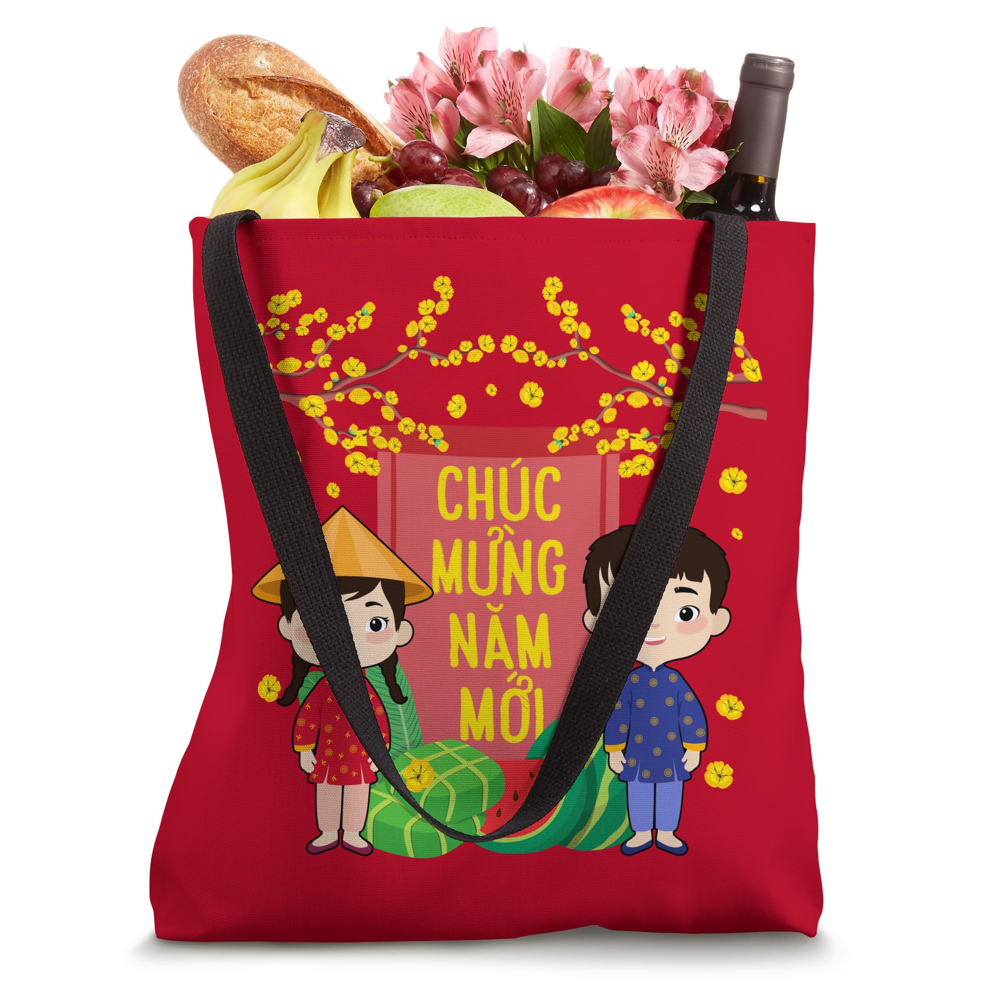 Ao Dai Kids Chuc Mung Nam Moi | Vietnamese New Year 2024 Tote Bag