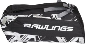 rawlings | remix duffel equipment bag | t-ball & youth baseball / softball | black