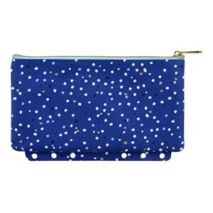 filofax accessory, a5/personal size compatible, zipper pouch, 6.7" x 4.02", indigo collection (b132711)