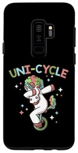 galaxy s9+ uni-cycle unicorn unicycle case