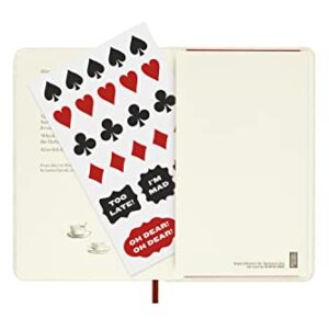 Moleskine Limited Edition Alice In Wonderland 12 Month 2023 Weekly Planner, Hard Cover, Pocket (3.5" x 5.5"), Rabbit