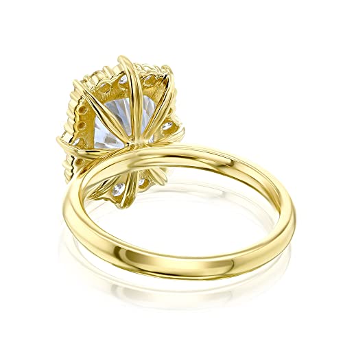 3.1 ct tw Kobelli Moissanite Raina Engagement Ring - yellow-gold / 6.0 / G-H