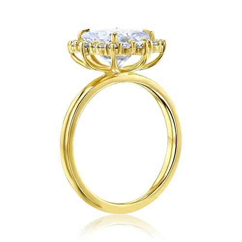 3.1 ct tw Kobelli Moissanite Raina Engagement Ring - yellow-gold / 6.0 / G-H