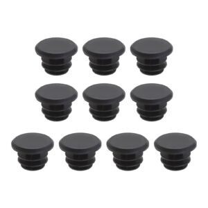 create idea 10pcs bike handlebar bar end plugs bicycle end caps plastic end plugs for road bike mountain bike bmx black 22mm bicycle replacement accessories