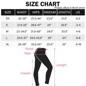 Seamless Scrunch Legging Women Yoga Pants 7/8 Tummy Control Workout Running for Workout Fitness Sport Active Ankle Legging-25'' (L, Tuxedo Blue)