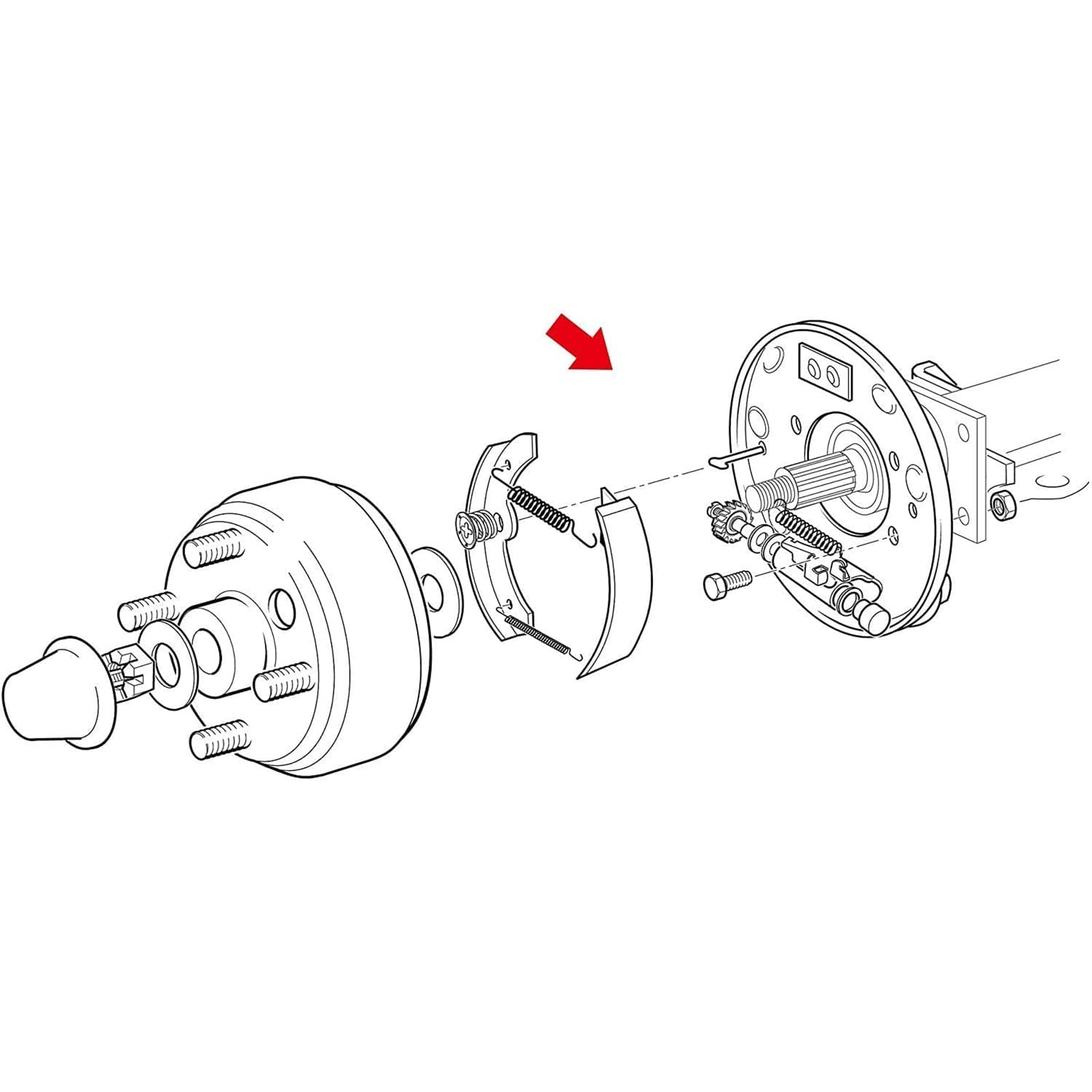 FIXHAWK Golf Cart Brake Assembly Kit, Rear Brake Cluster,Suitable for EZGO TXT 1996-up and Yamaha G14, G16, G19, G20,G21,G22,Driver Side Passenger Side Brake Assembly,OEM# 70998-G01 70998-G02