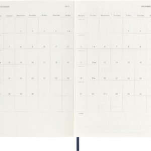 Moleskine Classic 18 Month 2022-2023 Weekly Planner, Soft Cover, Large (5" x 8.25"), Sapphire Blue