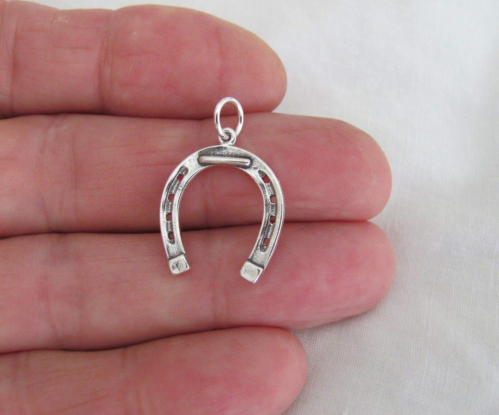 Charm - Sterling Silver - Jewelry - Pendant - Horseshoe