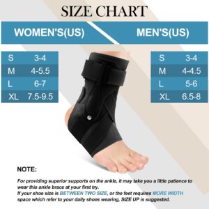 ZOUYUE Ankle Brace, Ankle Support Brace for Ankle Sprains, Ankle Braces for Men Women, Ankle Support Sprained Ankle Brace for Basketball Soccer Volleyball - L