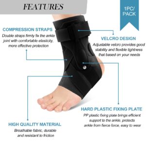 ZOUYUE Ankle Brace, Ankle Support Brace for Ankle Sprains, Ankle Braces for Men Women, Ankle Support Sprained Ankle Brace for Basketball Soccer Volleyball - L