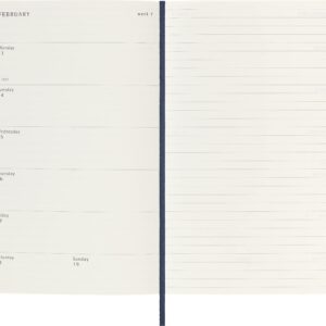 Moleskine Classic 18 Month 2022-2023 Weekly Planner, Soft Cover, Large (5" x 8.25"), Sapphire Blue