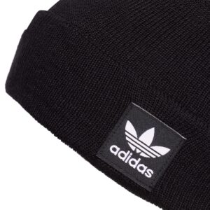 adidas Originals Grove Beanie, Black/Black/White, One Size