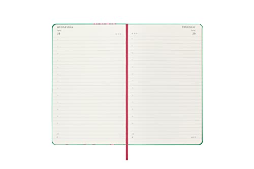 Moleskine Limited Edition Frida Kahlo 12 Month 2023 Daily Planner, Hard Cover, Large (5" x 8.25"), Green