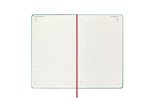 Moleskine Limited Edition Frida Kahlo 12 Month 2023 Daily Planner, Hard Cover, Large (5" x 8.25"), Green